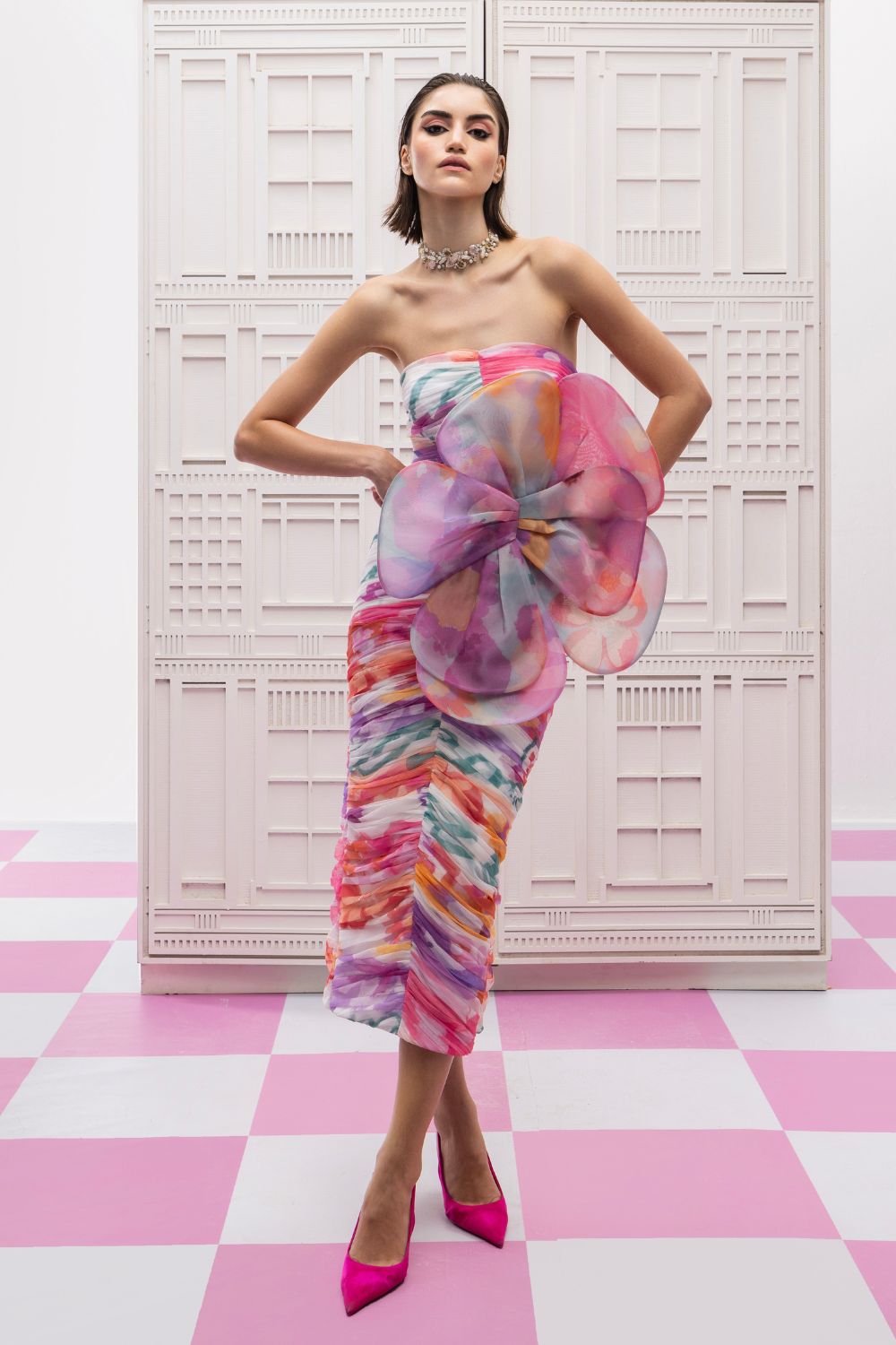 Valentina Floral Midi Dress – Zabella